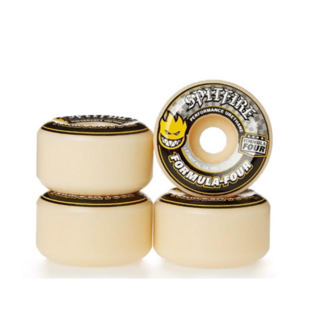 RODA SPITFIRE F4 CONICAL Yellow Print 52MM 99 Duro – Forever Skate Shop